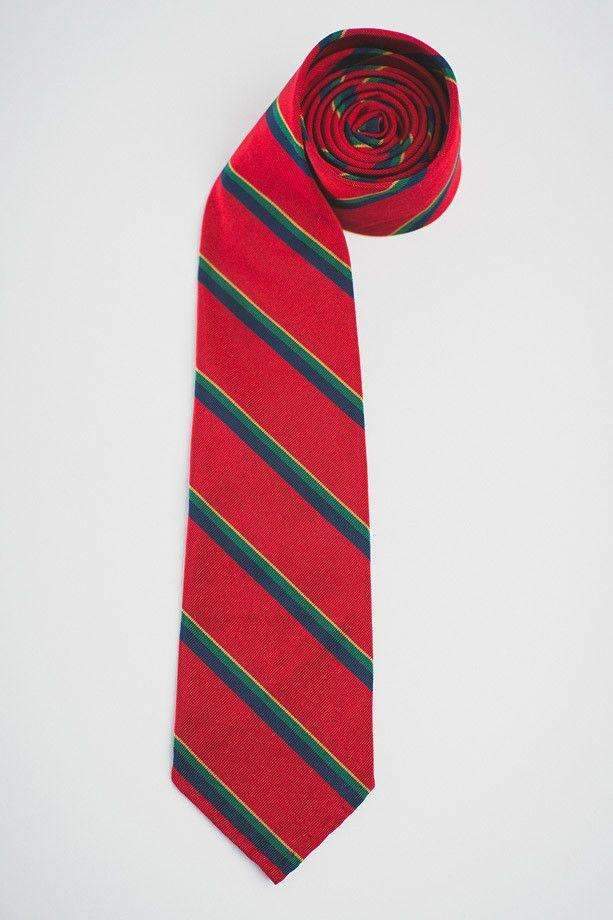 RED MOGADOR WITH DOUBLE STRIPE